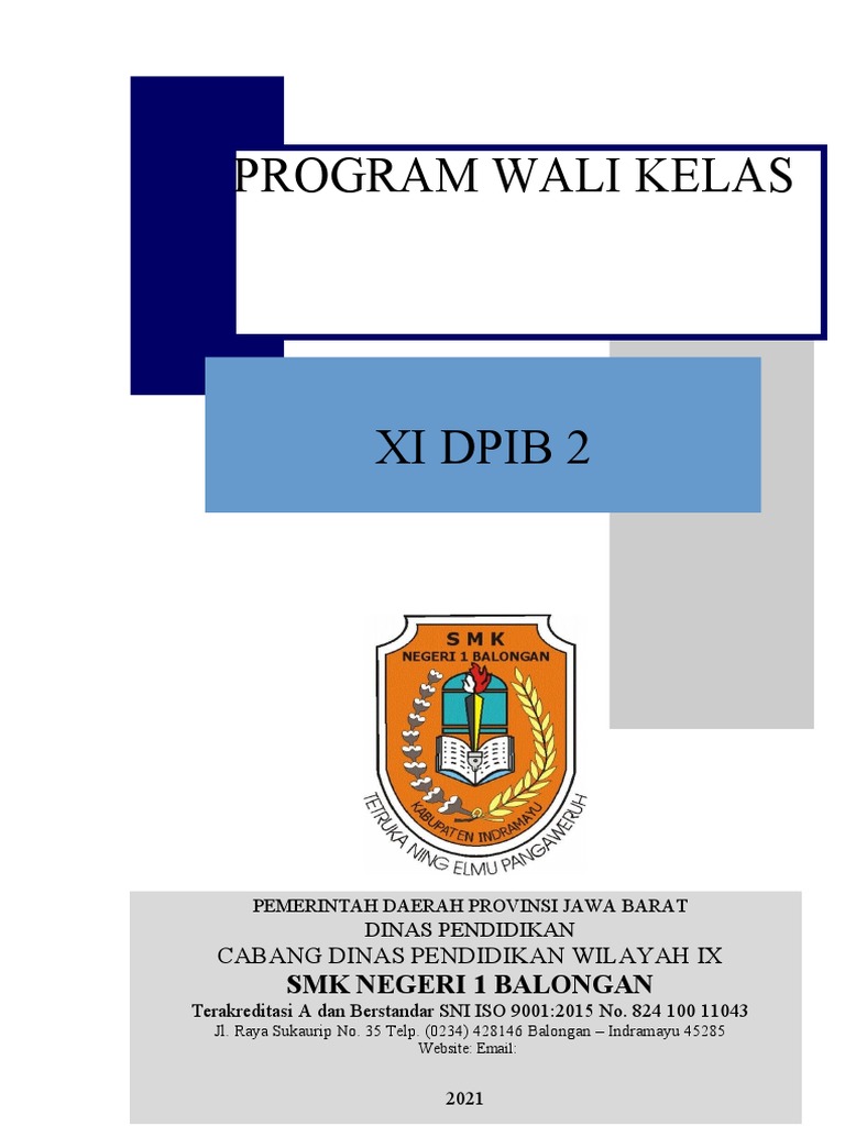 Program Wali Kelas | PDF