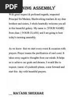 School Assembly Anchoring Script | PDF