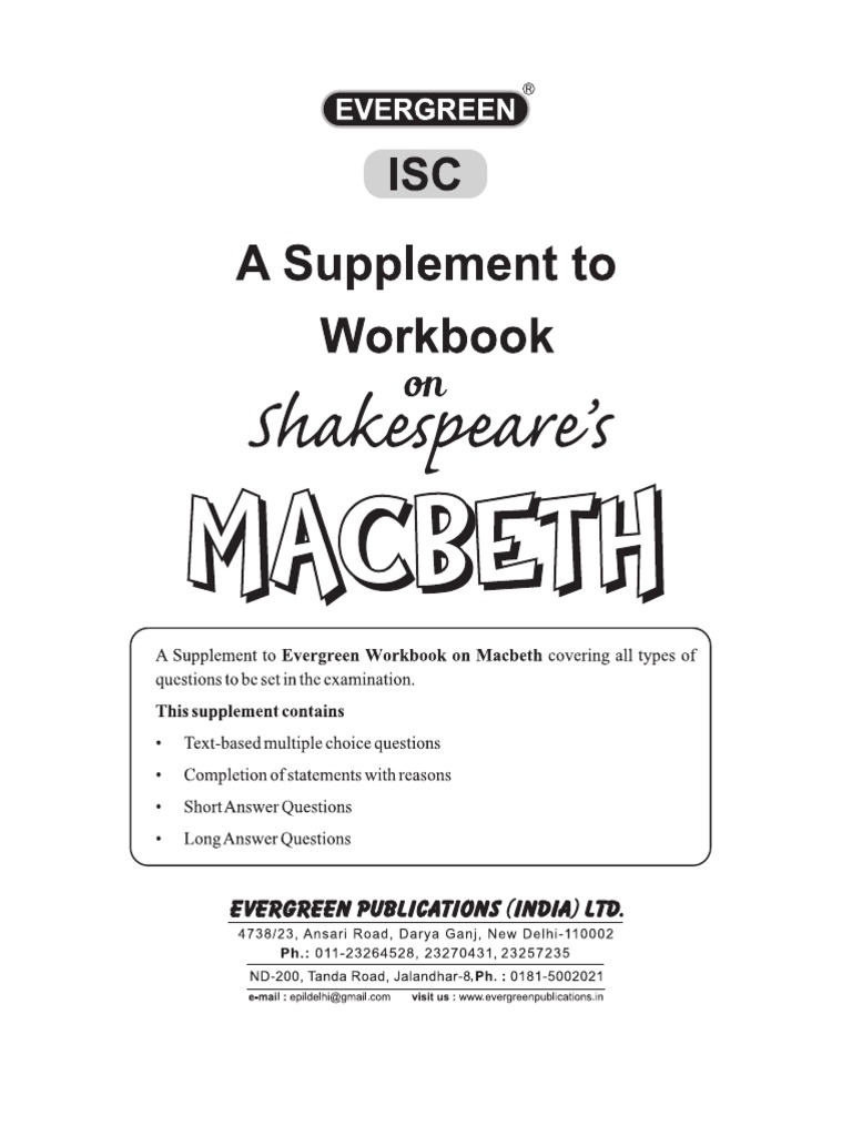 A Supplement On ISC Macbeth Borkbook-11-New | PDF
