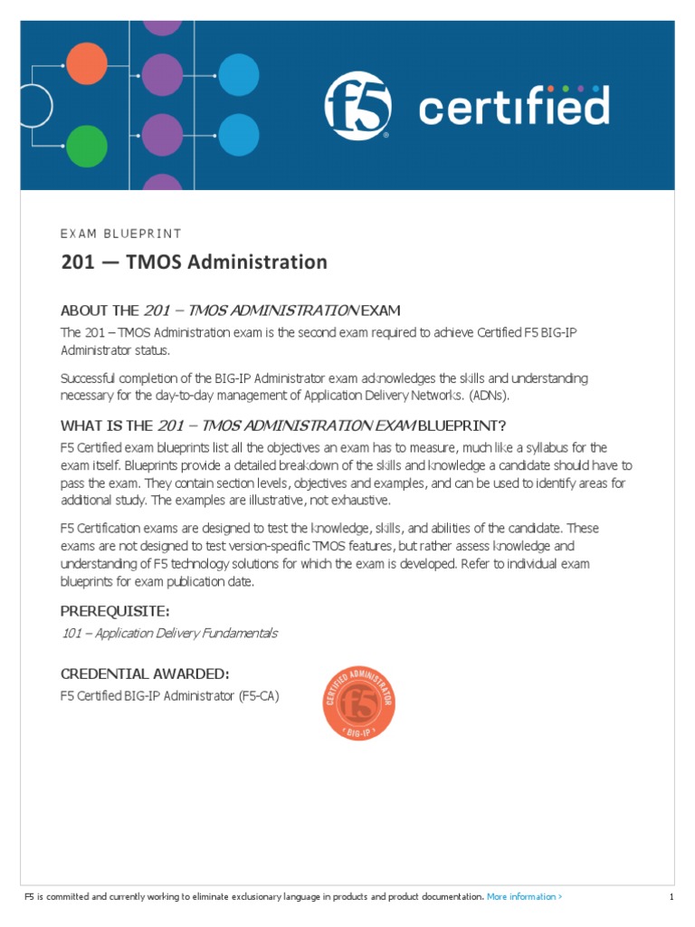 F5 201 TMOS Exam Study Guide | PDF | Port (Computer Networking) | Backup