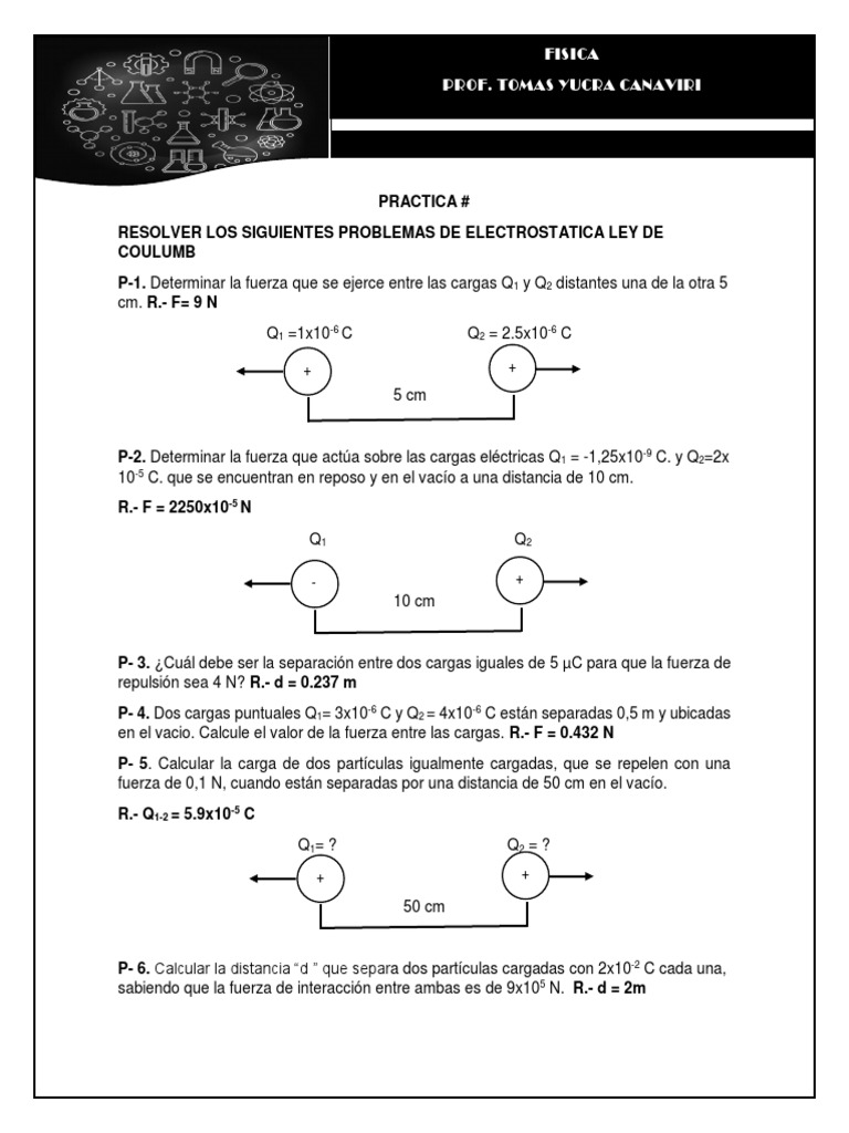 FISICA ELECTROSTATICA 2 | PDF | Fuerza | Electrostática