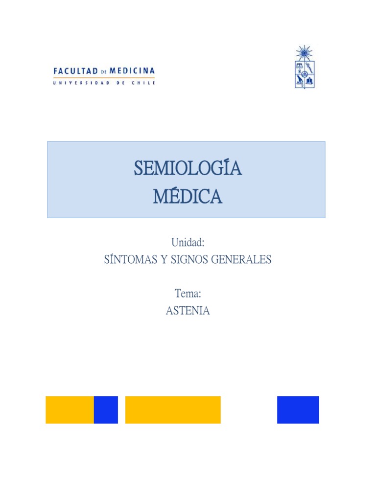 Astenia: Definición y Diagnóstico | PDF | Debilidad | Síndrome de ...