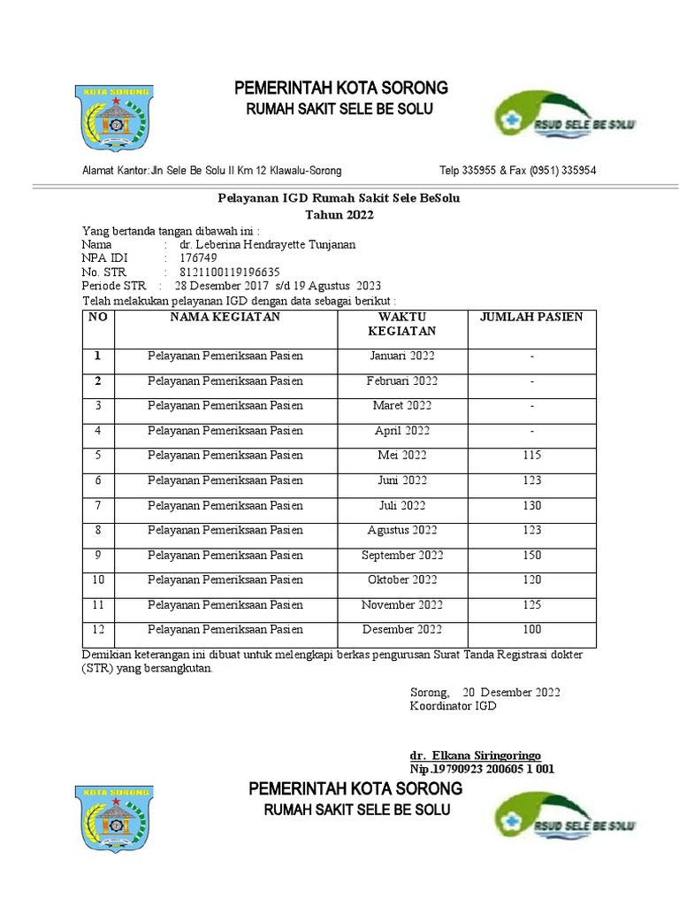 Pelayanan Pasien IGD RS Sele BeSolu | PDF