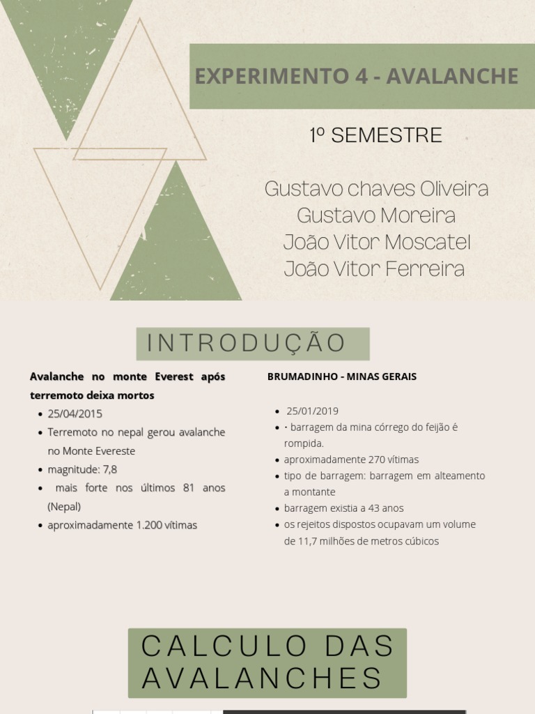 Experimento 4 - Avalanche | PDF