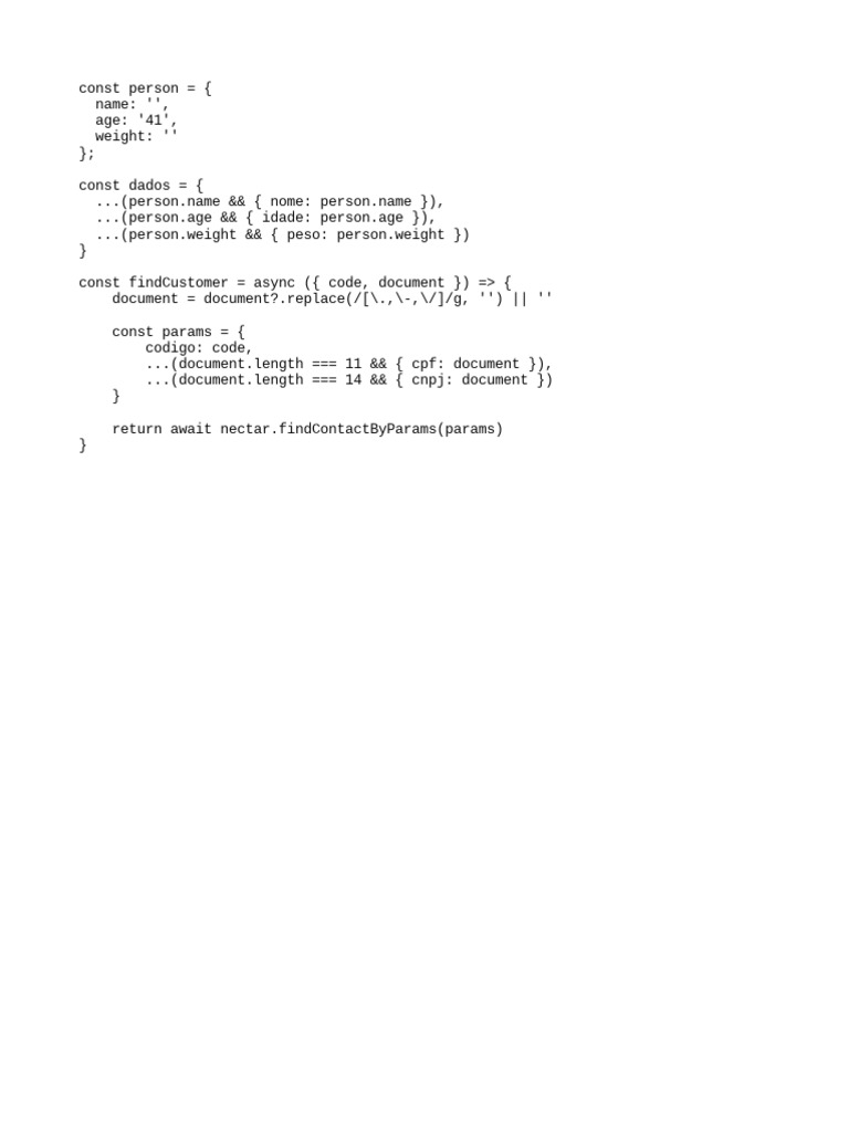 Conditional Object Keys With Spread Operator | PDF