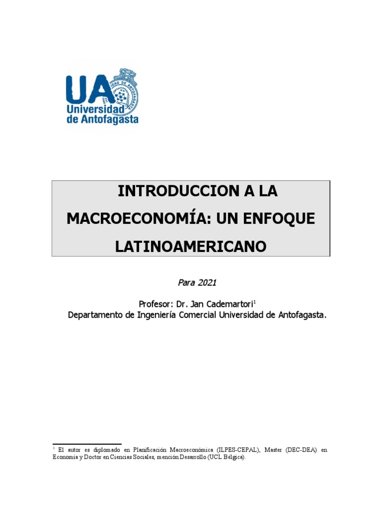 Introducción A La Macroeconomía: Un Enfoque Latinoamericano | PDF | Producto Interno Bruto ...