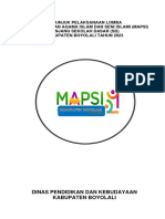 Juknis MAPSI XXVI Tahun 2025 Di Purbalingga (Fiks Dan Final) | PDF