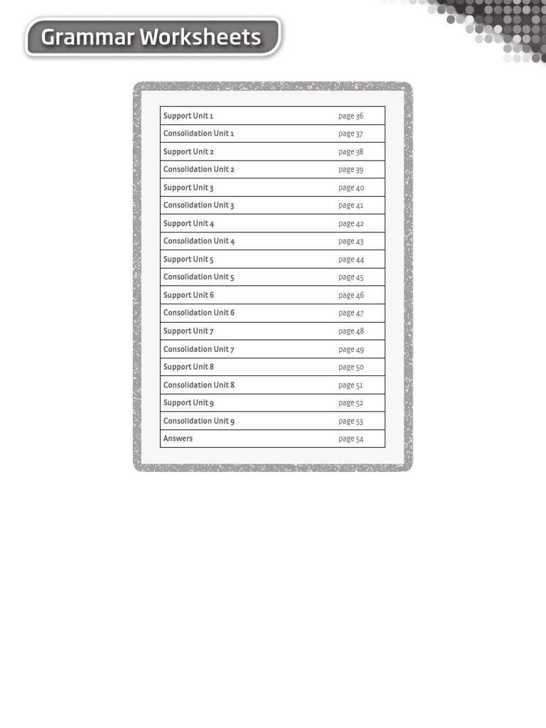Achievers A2 - Grammar Worksheets | PDF | Noun | English Language