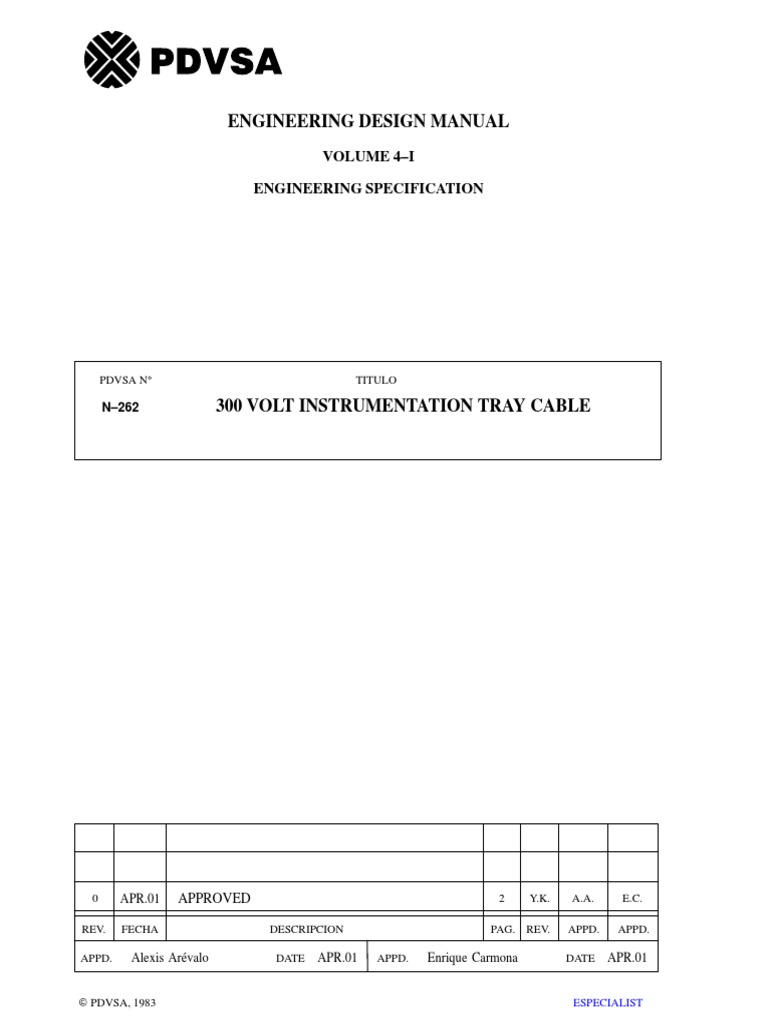 300 Volt Instrumentation Cable Specs | PDF | Electrical Wiring ...