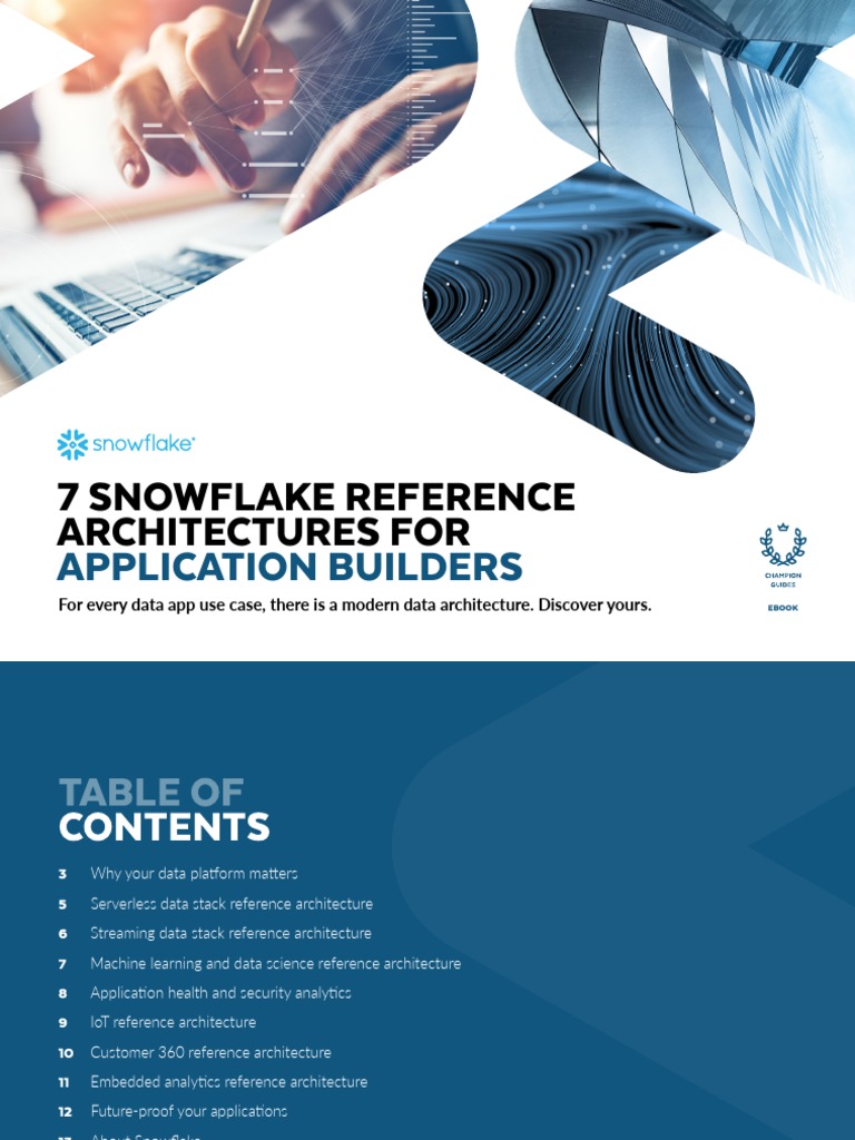 7 Snowflake Reference Architectures For Application Builders | PDF | Cloud Computing | Internet ...
