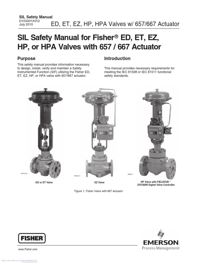 Manual Fisher ED | PDF | Valve | Safety