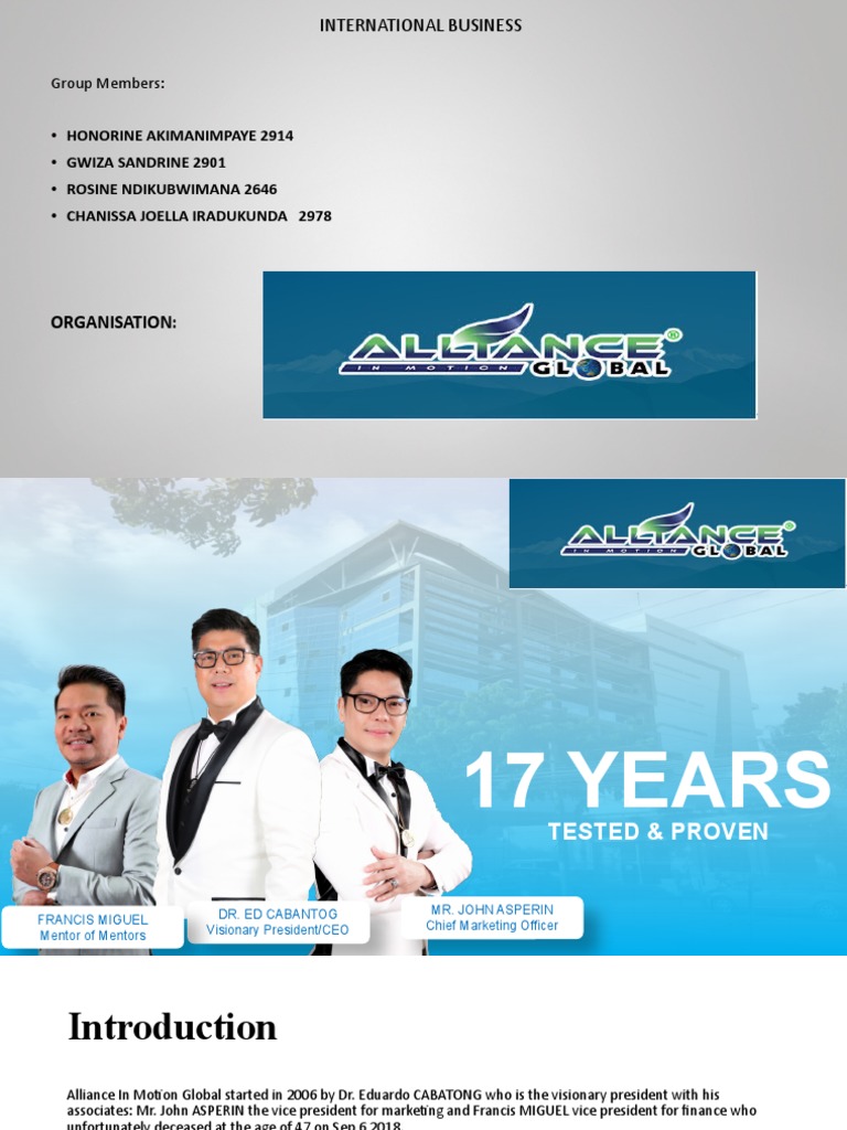 AIM Global: Business & Product Overview | PDF | Dietary Supplements ...