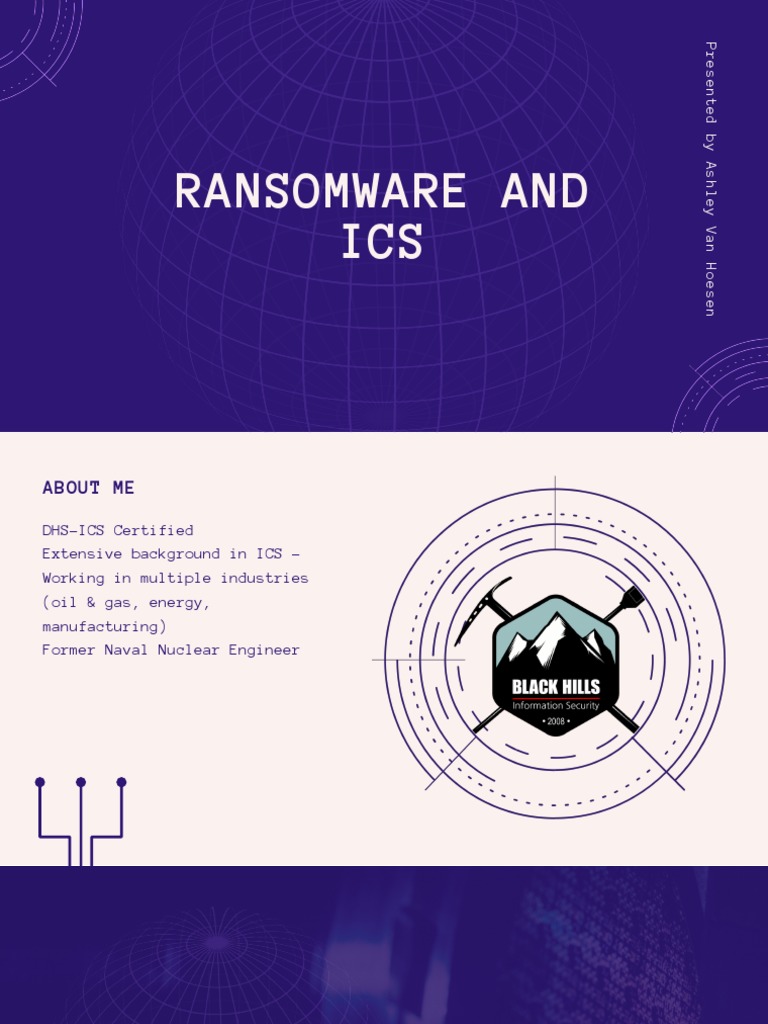 Intro To Ransomware and Industrial Control Systems (ICS) | PDF ...