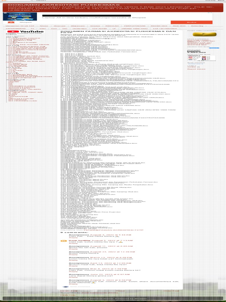 Dokumen Akreditasi Puskesmas Dokumen Farmasi Akreditasi Puskesmas Dan
