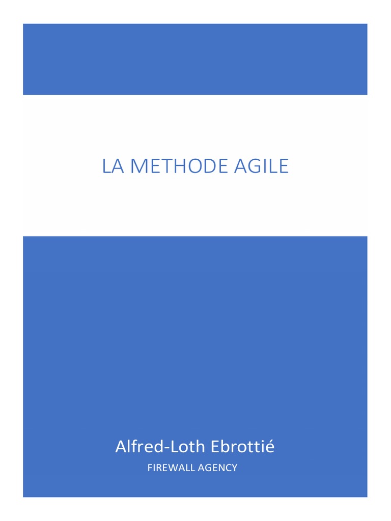 Comprendre la méthode agile | PDF | Méthode agile | Scrum (développement)