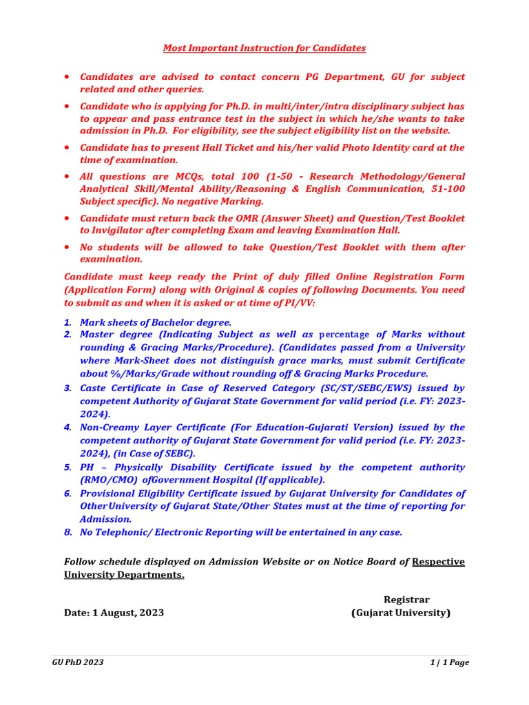 PHD Guide Eng - Inst | PDF | University And College Admission | Doctor ...