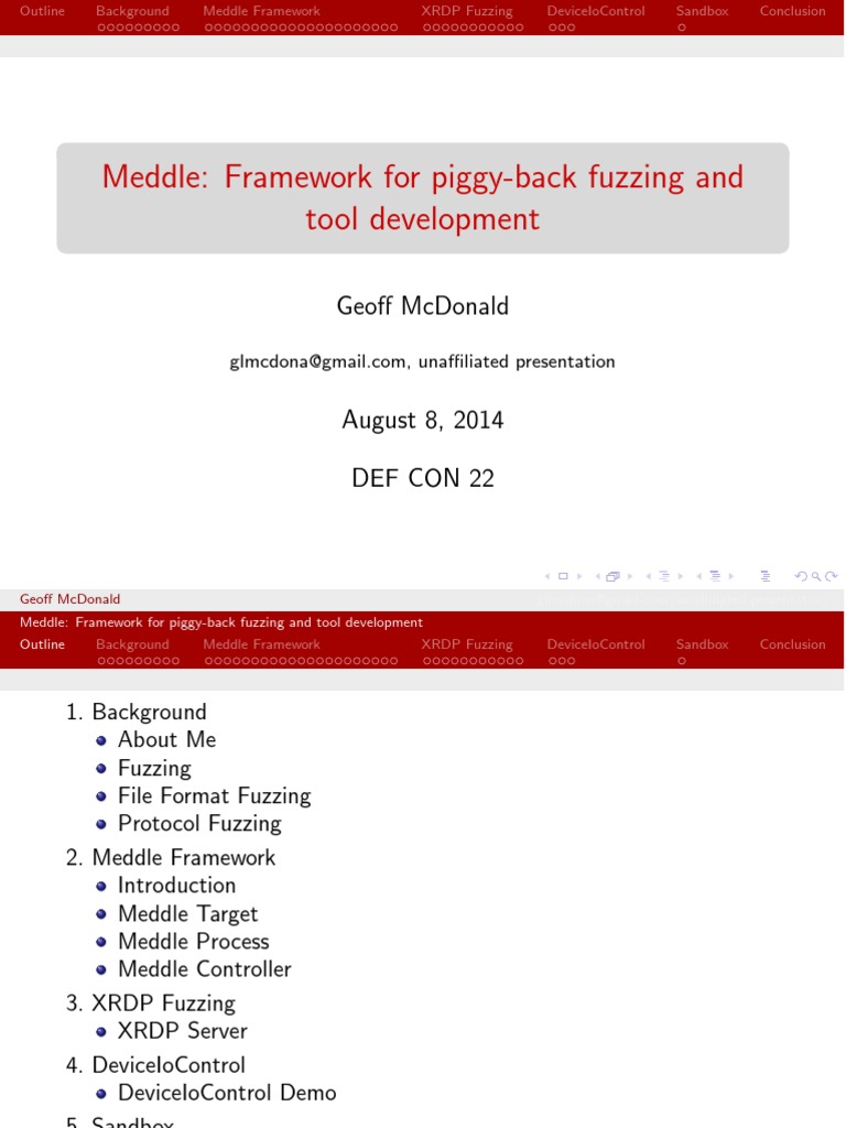 Defcon 22 Geoff Mcdonald Meddle Framework Updated | PDF | Component Object Model | Computer ...