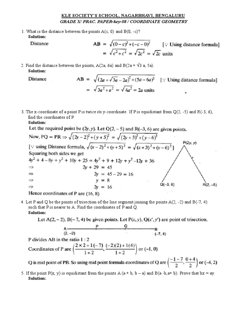 Coordinate PP KEY 2021 | PDF | Triangle | Mathematics