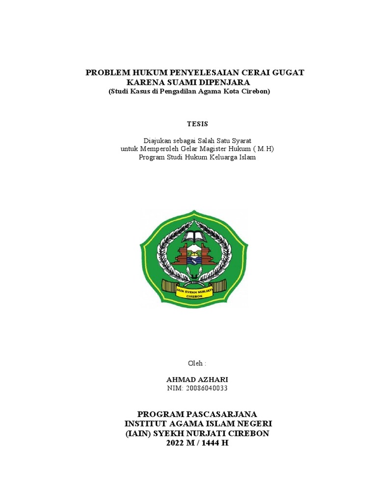 Cover Sampai Daftar Isi TTD Watermark | PDF