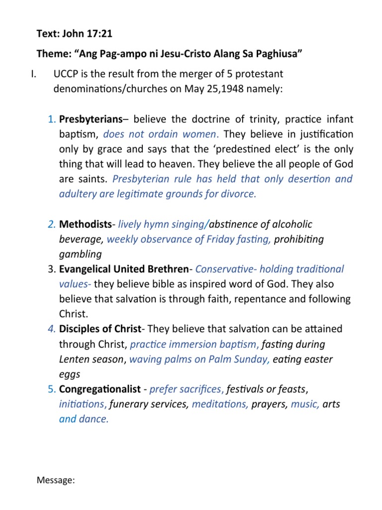 Ang Pag-Ampo Sa Panaghiusa | PDF