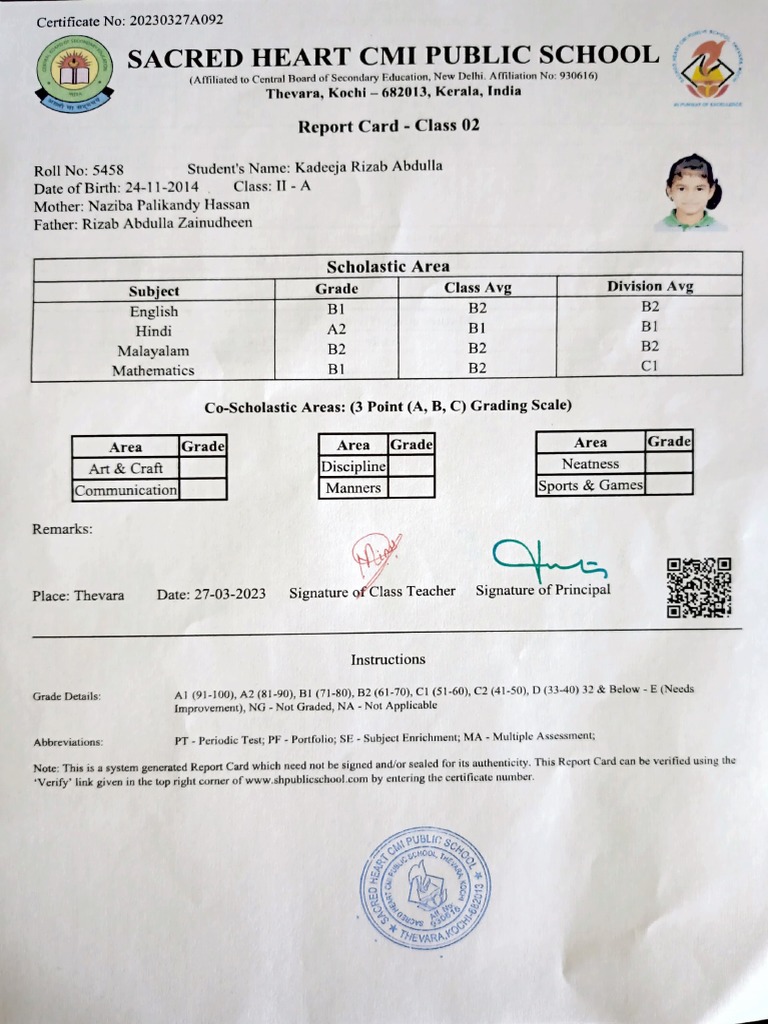 A marklist copy | PDF