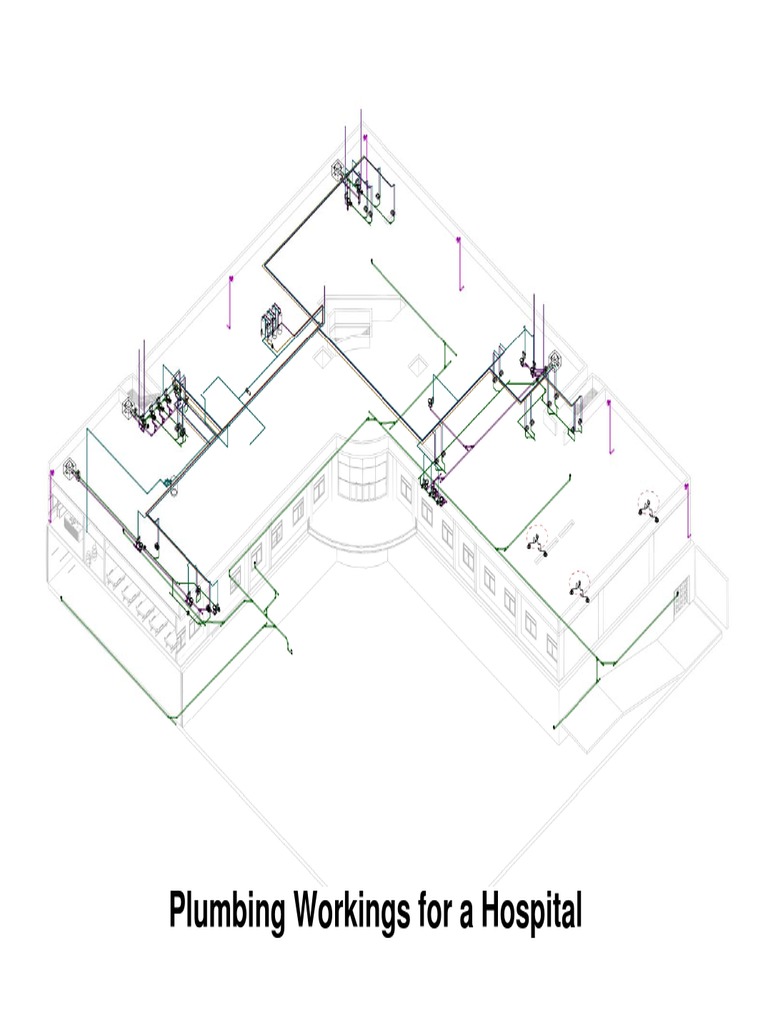 Plumbing Workings For A Hospital | PDF | Technical Drawing ...