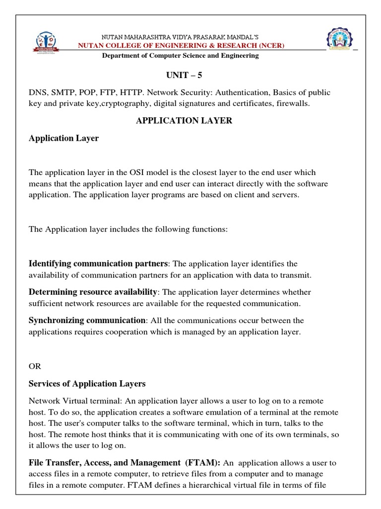 Cn Unit 5 Pdf Ip Address Domain Name System