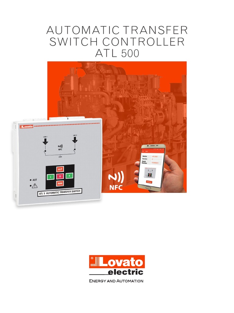 Automatic Transfer Switch Controller ATL 500 | PDF