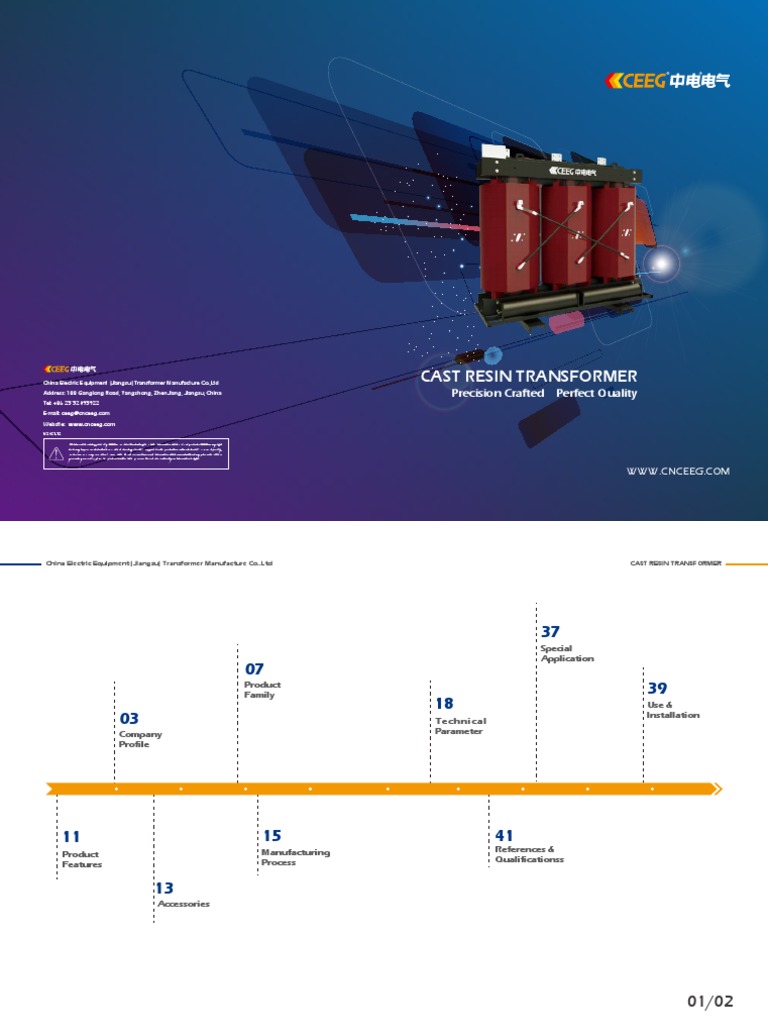 CEEG Cast Resin Transformer | PDF | Transformer | Electrical Substation