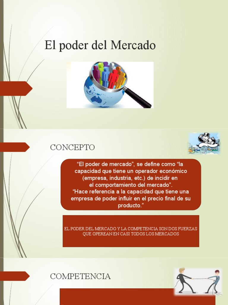 Poder de Mercado y Competencia | PDF | Monopolio | Mercado (economía)