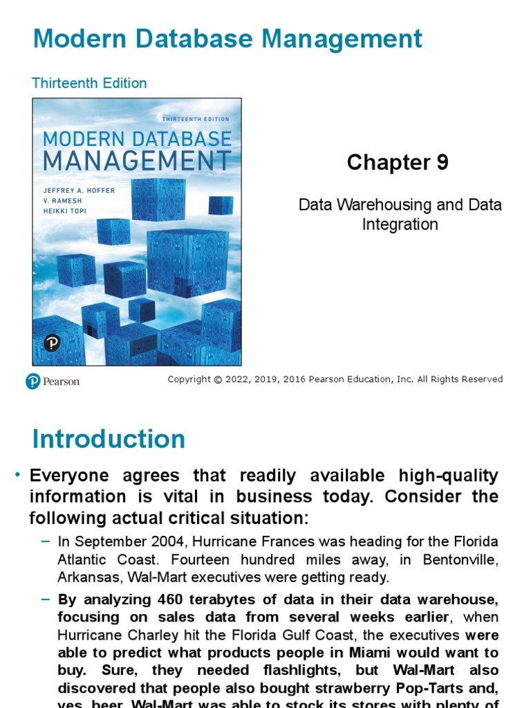 Lecture 12-13 (31-MAY-01-JUNE - 07-08 - JUNE-2023) - CH09 - PPT | PDF | Data Warehouse | Databases