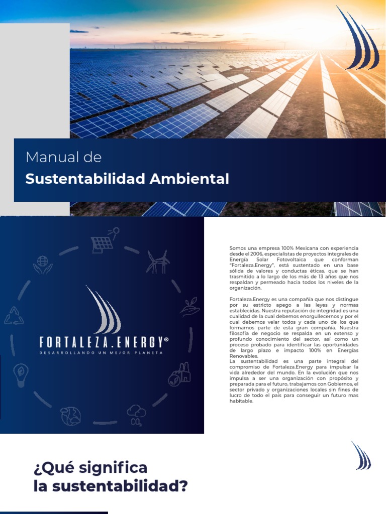 Manul De Sustentabilidad 2023 Pdf Sustentabilidad Entorno Natural