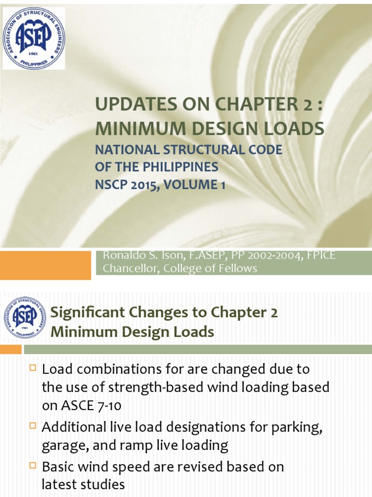 NSCP 2015 Chapter 2 Load Updates | PDF | Structural Load | Beam (Structure)