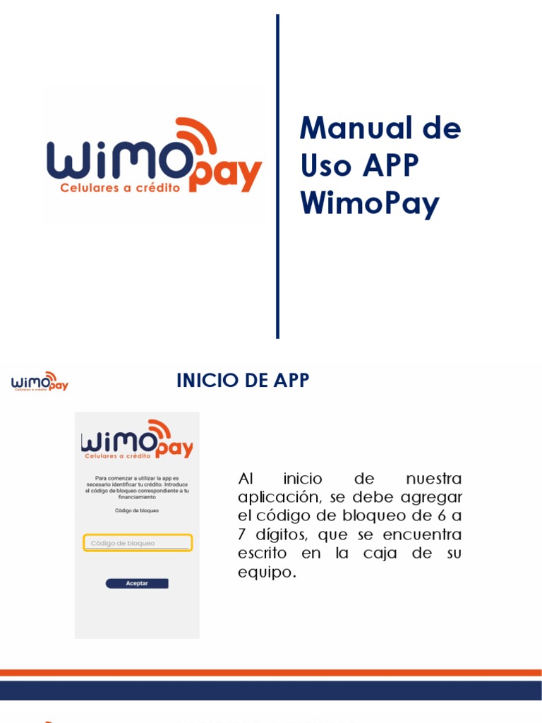Manual App Wimopay | PDF