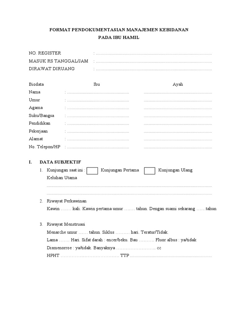 Format Askeb | PDF