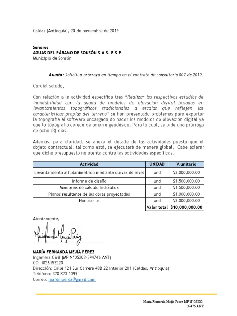 Solicitud Prórroga Pdf
