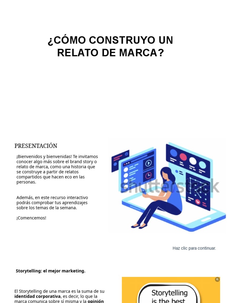 MKA2204 - Exp3 - S8 - Multimedia - Cómo Construyo Un Relato de Marca | PDF | Negocios