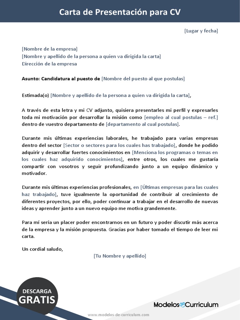 3 Carta de Presentacion Para Cv | PDF