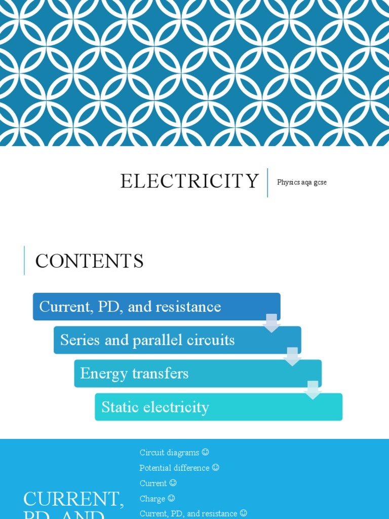 AQA GCSE Electricity: Current, Resistance, Circuits | PDF | Electric ...