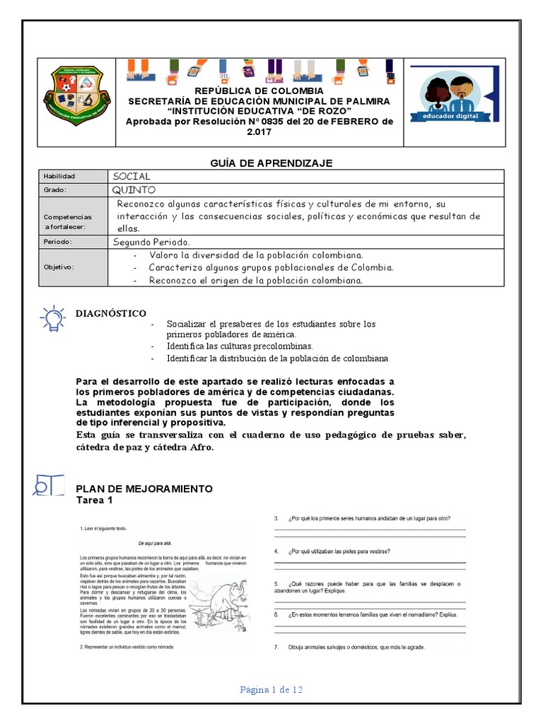 Guia de Aprendizaje Periodo 2 | PDF | Colombia Guia de Aprendizaje Periodo 2 | PDF | Colombia