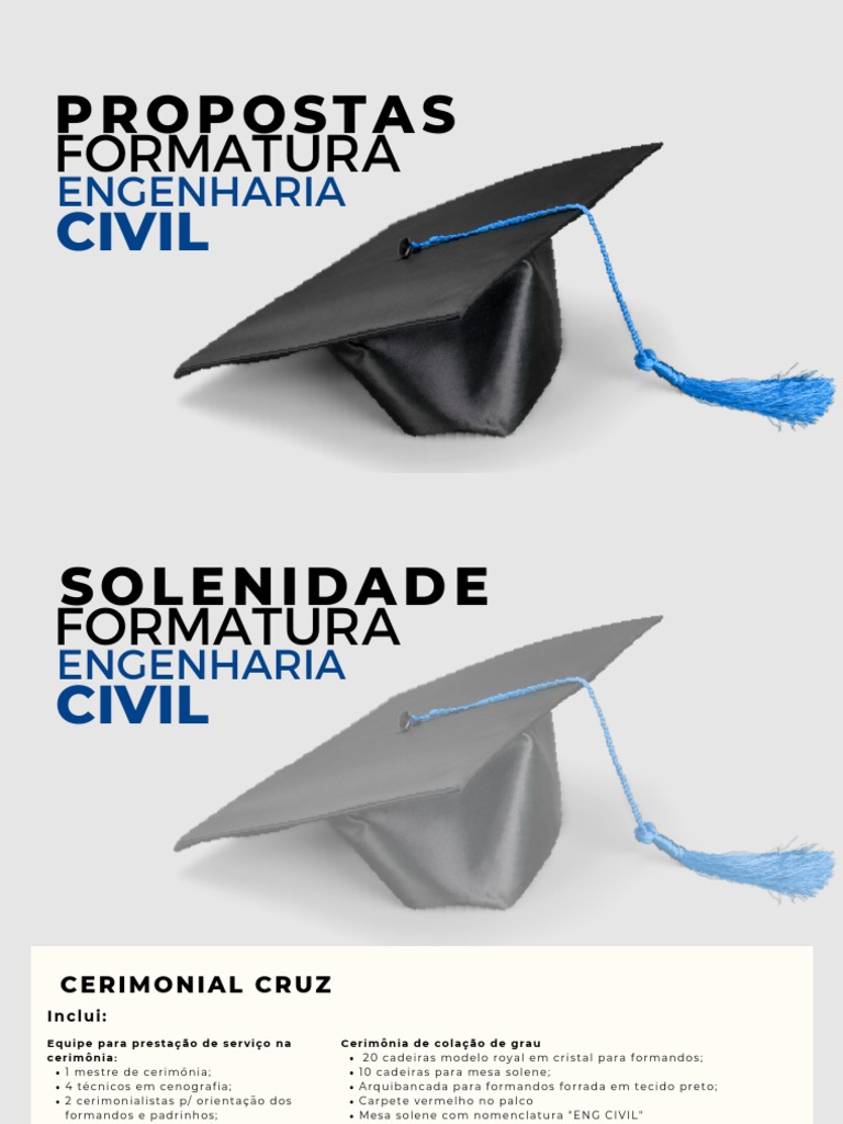 Propostas Formatura | PDF
