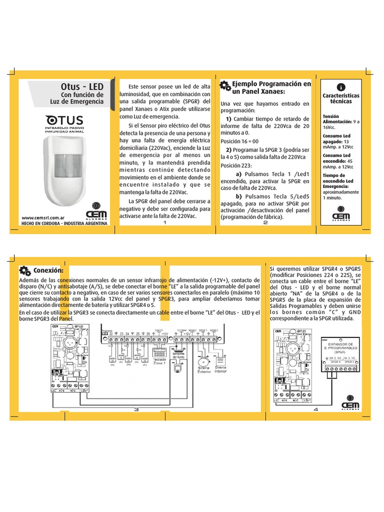 Otus LED Manual Complementario | PDF | Diodo emisor de luz | Electrónica