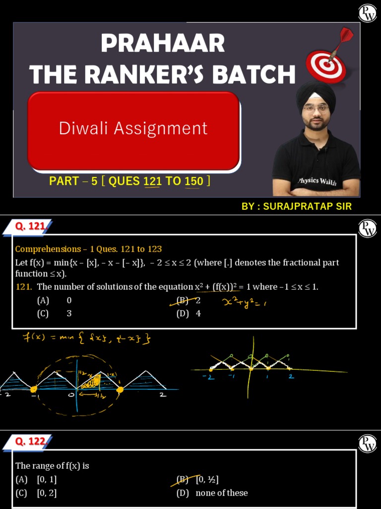 Diwali Assignments Part 5 Discussion | PDF | Function (Mathematics) | Mathematical Analysis