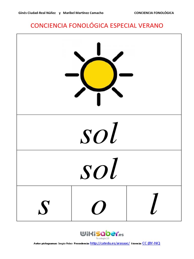 Conciencia - Fonologica - Guia Verano | Descargar gratis PDF | Cuerpo ...