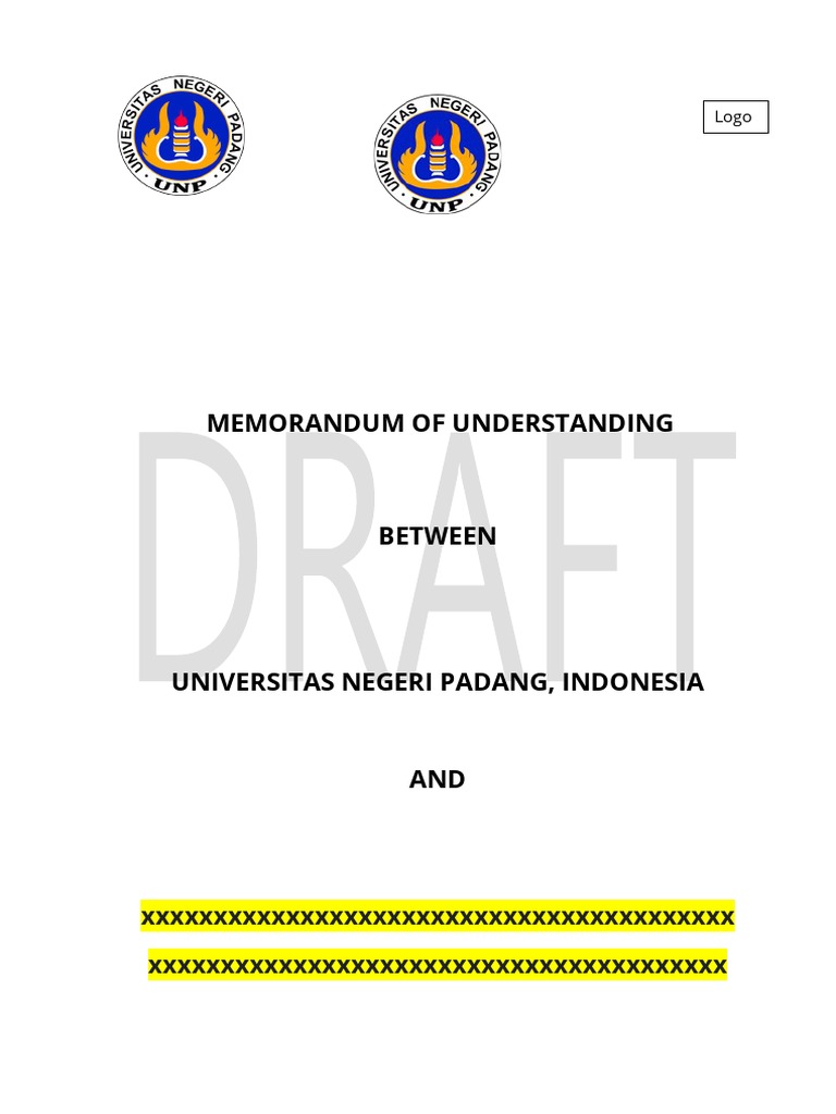Draft MOU UNP 2023.. | PDF | Memorandum Of Understanding | Private Law
