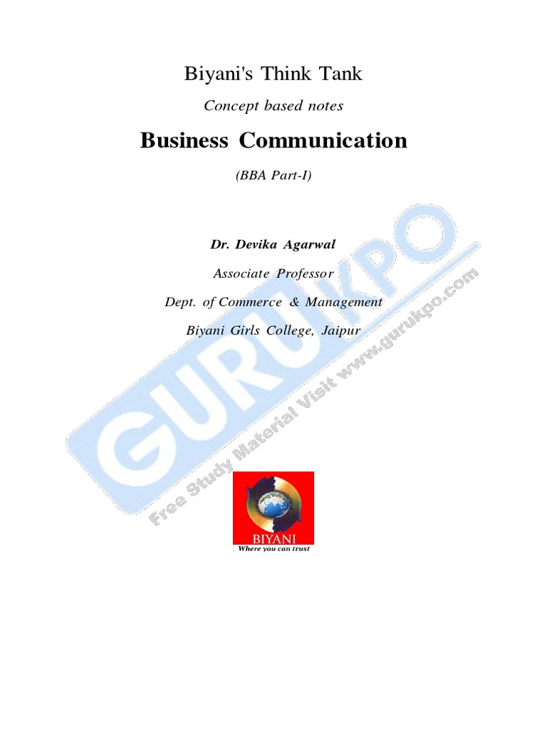 Business Communication | PDF | Communication | Body Language