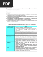 Plantilla para Escribir Un Texto Argumentativo | PDF