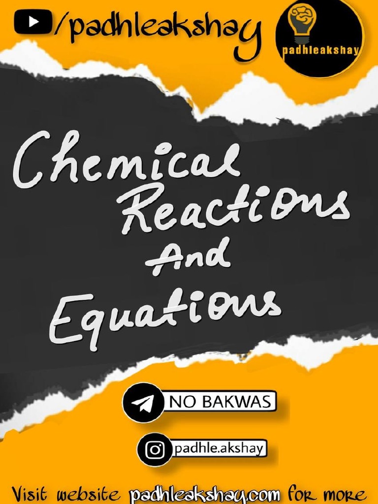Chemical Reactions & Equations | PDF