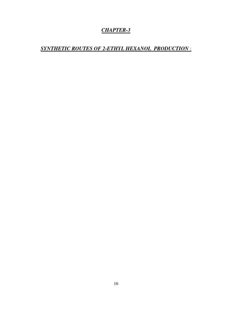 2 Ethyl 2520hexanol Methods 2520of 2520 Production | PDF | Catalysis ...