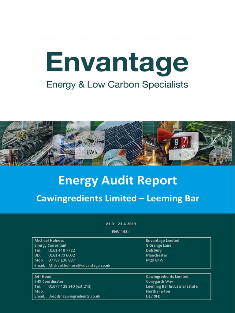 Application - Variation - Energy Audit Report | PDF | Energy ...